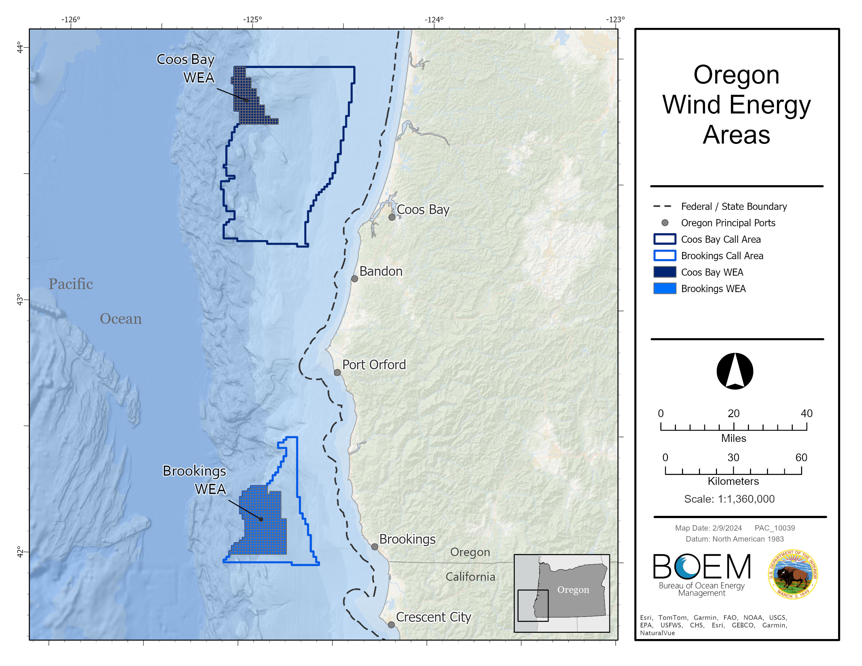 Oregon Wind Energy Areas | Bureau of Ocean Energy Management